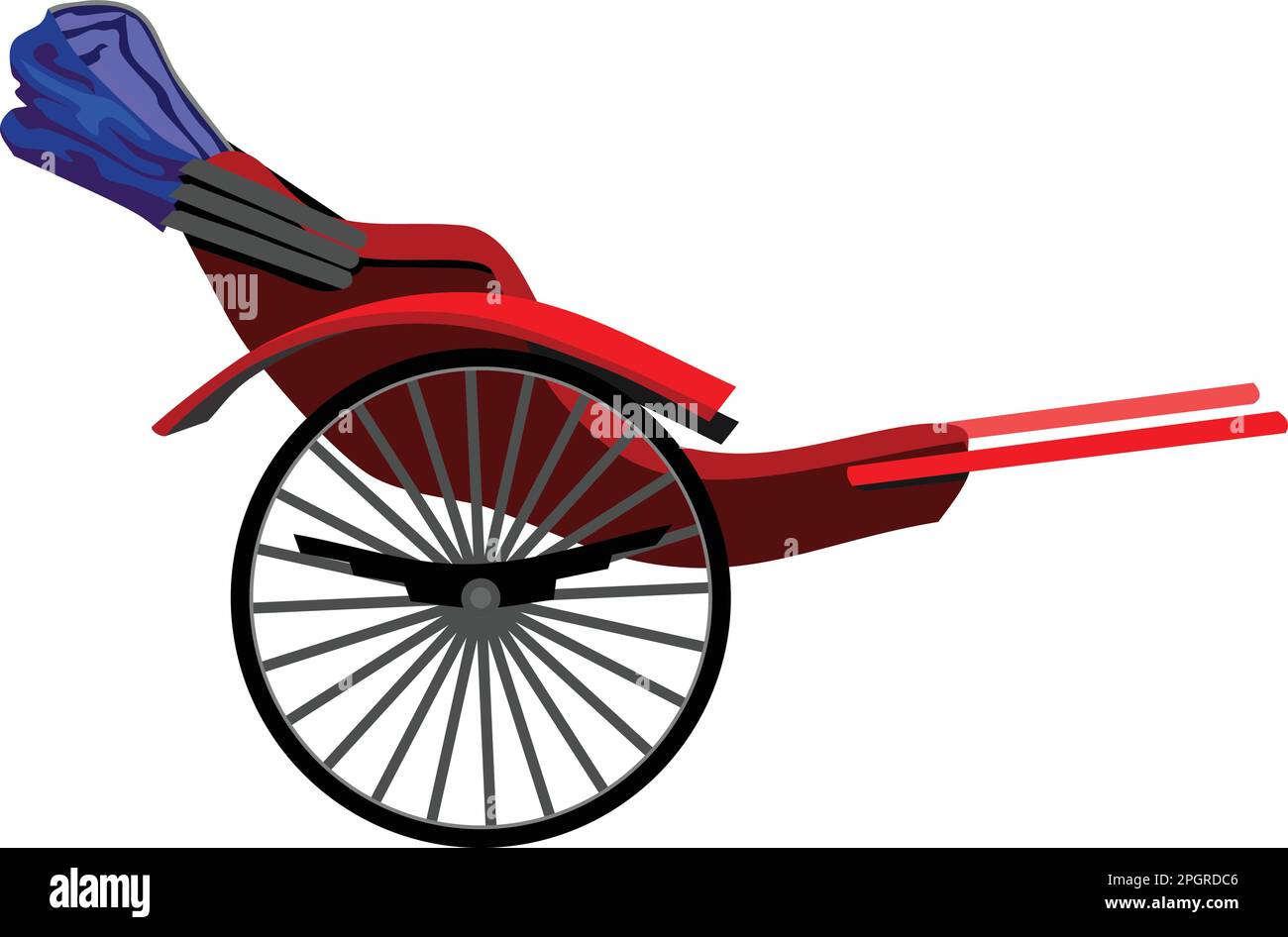 Chinese Rickshaw Traditional Transportation Stock Vector Image & Art ...