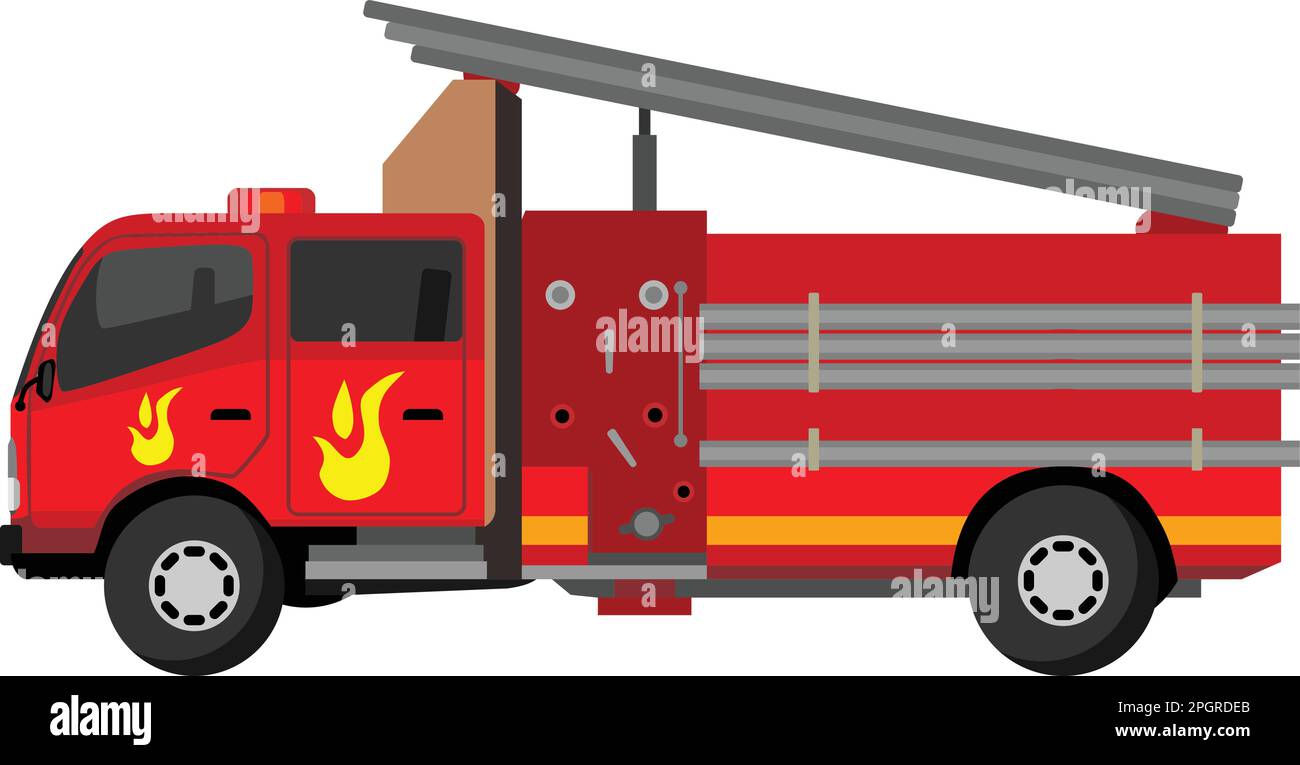 Illustration fire engine pump hi-res stock photography and images - Alamy