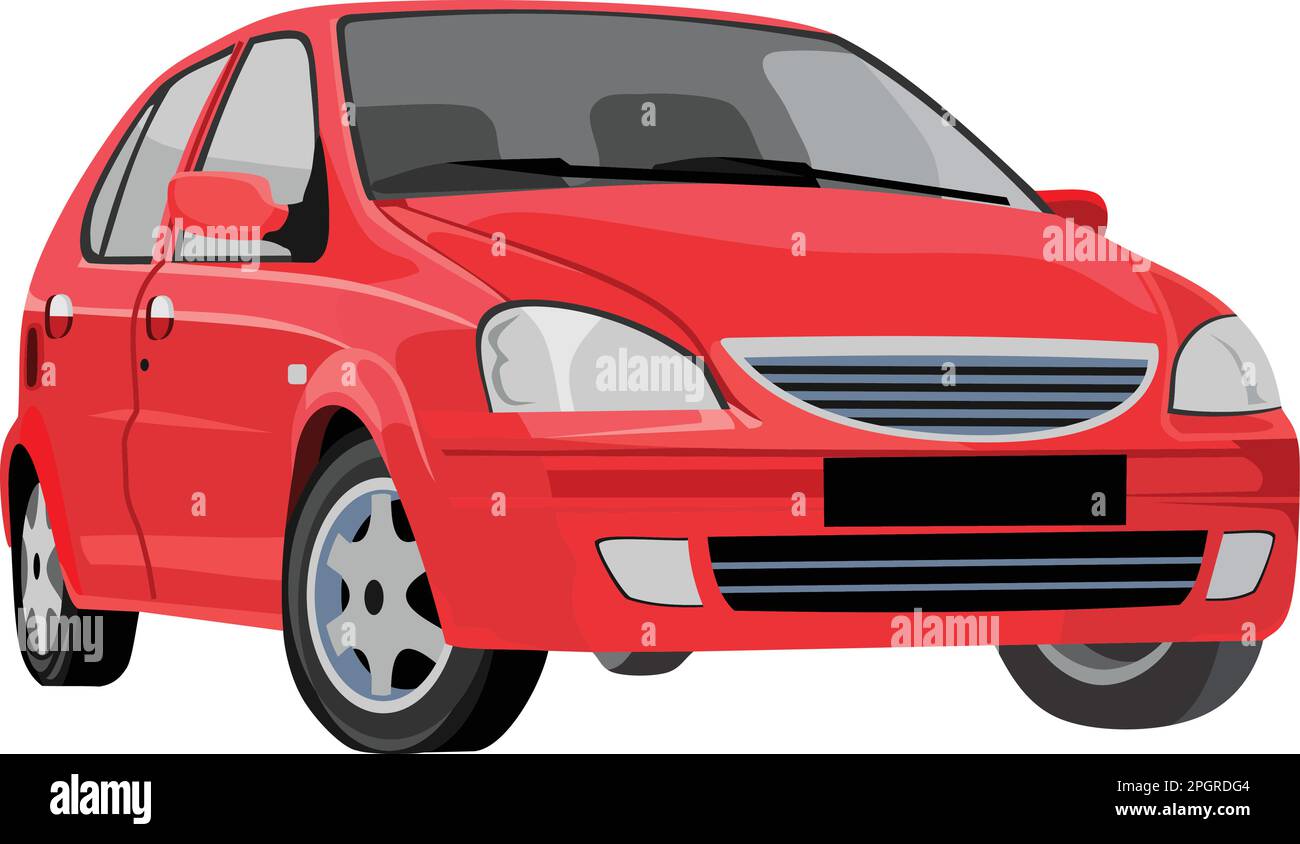 Red Car Transportation Vector Stock Vector Image & Art - Alamy