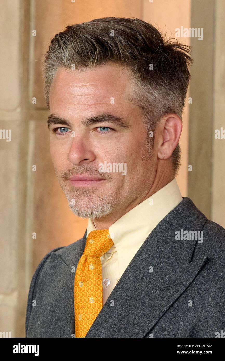 London, UK . 23 March, 2023 . Chris Pine pictured at the UK Premiere of ...