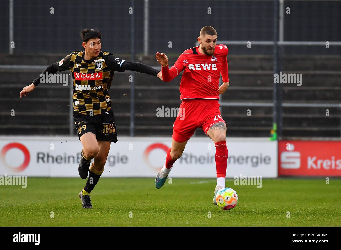 COLOGNE, GERMANY - 23.03.23: The football match 1. FC Koeln vs St ...
