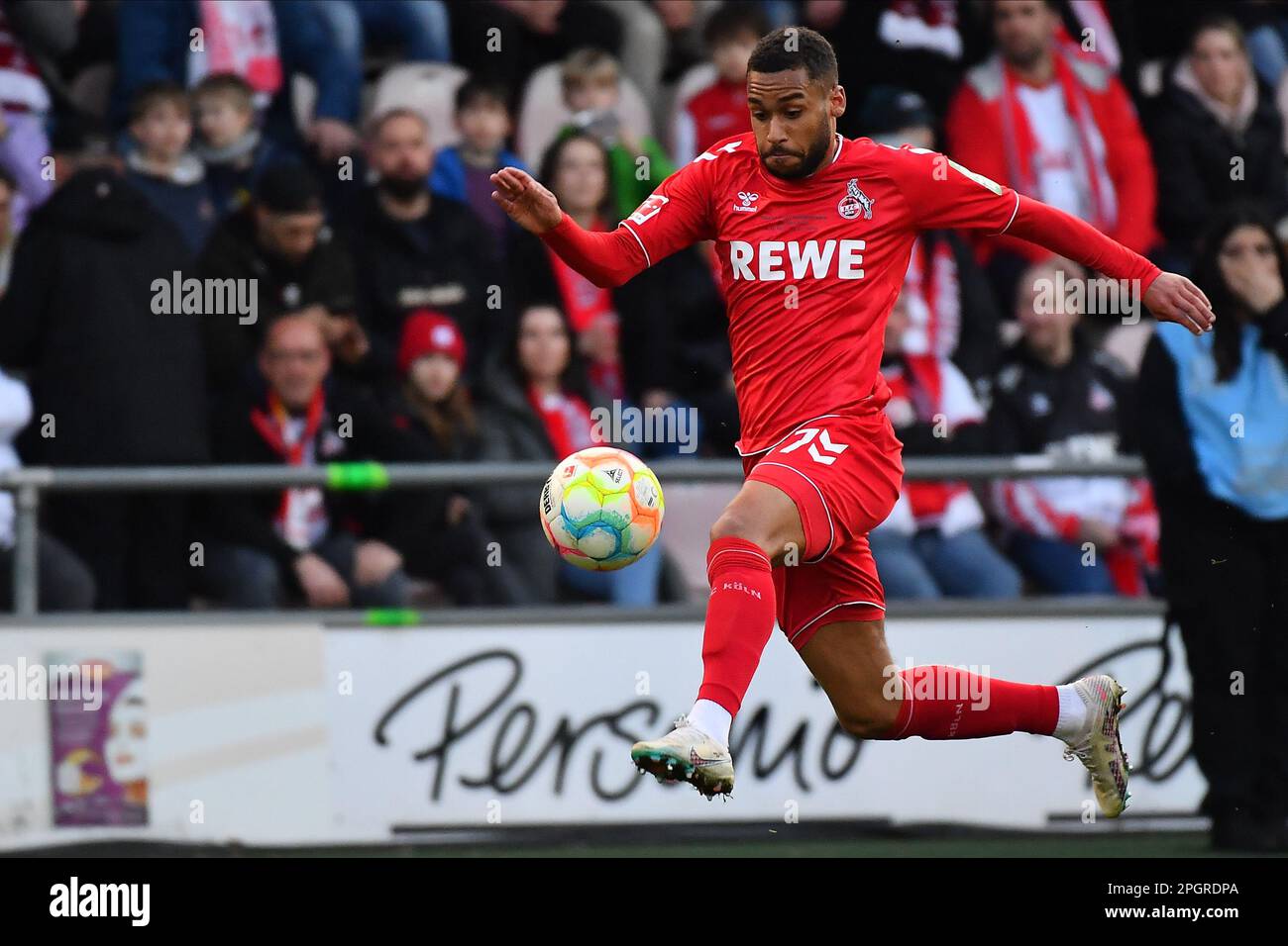 COLOGNE, GERMANY - 23.03.23: The football match 1. FC Koeln vs St ...