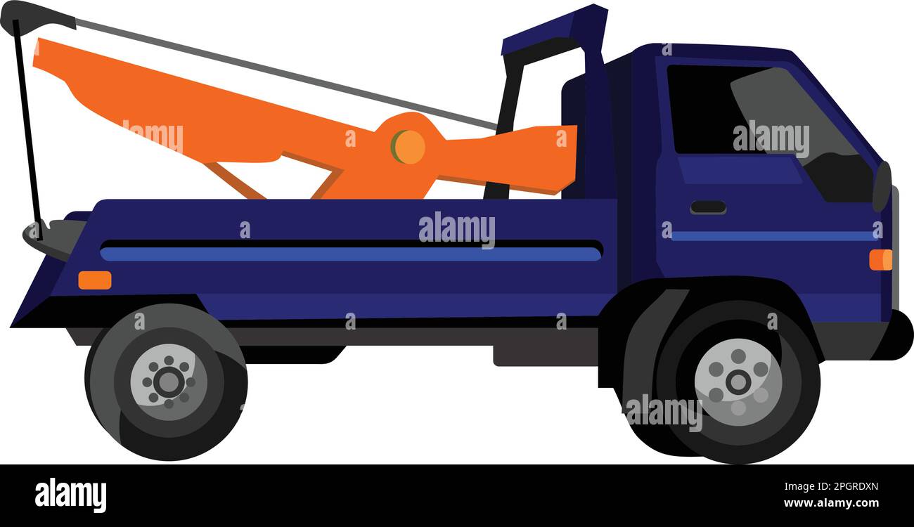 Towing Truck Transportation Vector Stock Vector Image & Art - Alamy