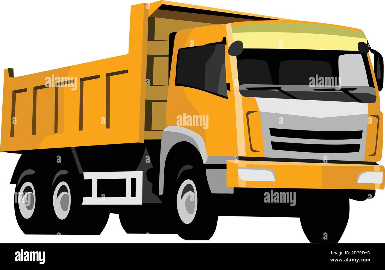 Dump Truck Transportation Vector Stock Vector Image & Art - Alamy