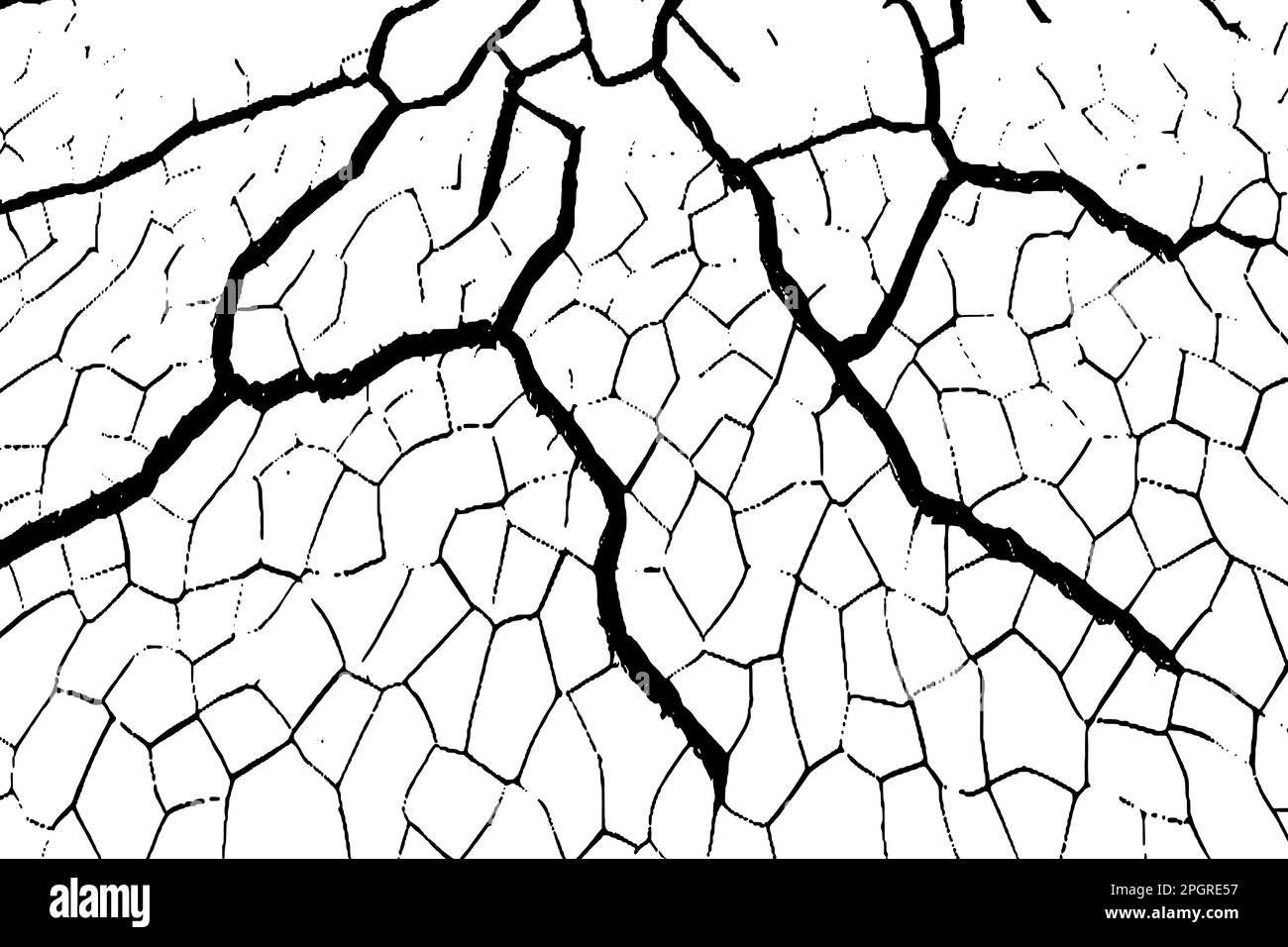 Damage from natural disasters, earthquakes or drought. Split, crack and ...