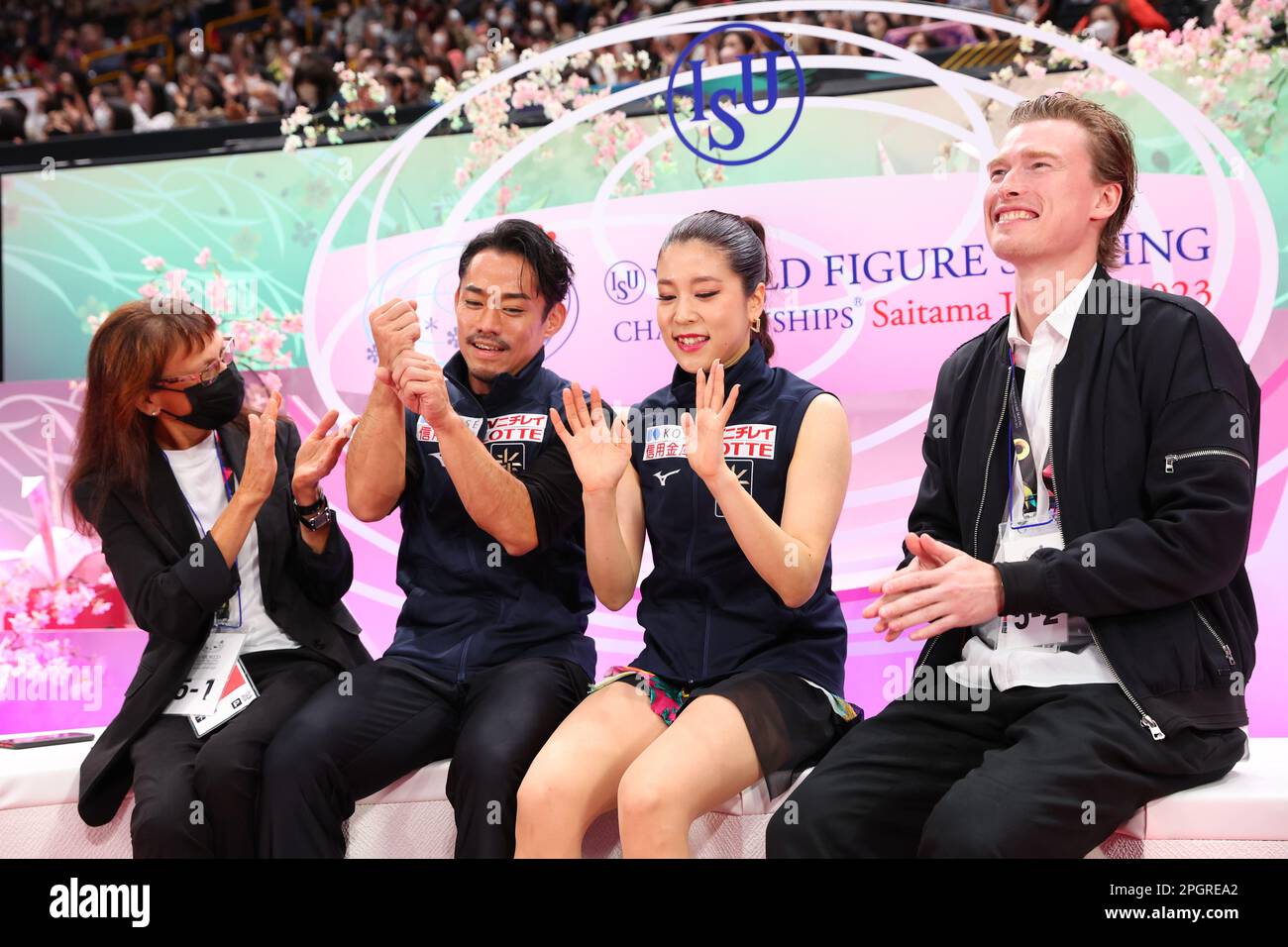Saitama, Japan. 24th Mar, 2023. Kana Muramoto & Daisuke Takahashi (JPN) Figure Skating : ISU ...