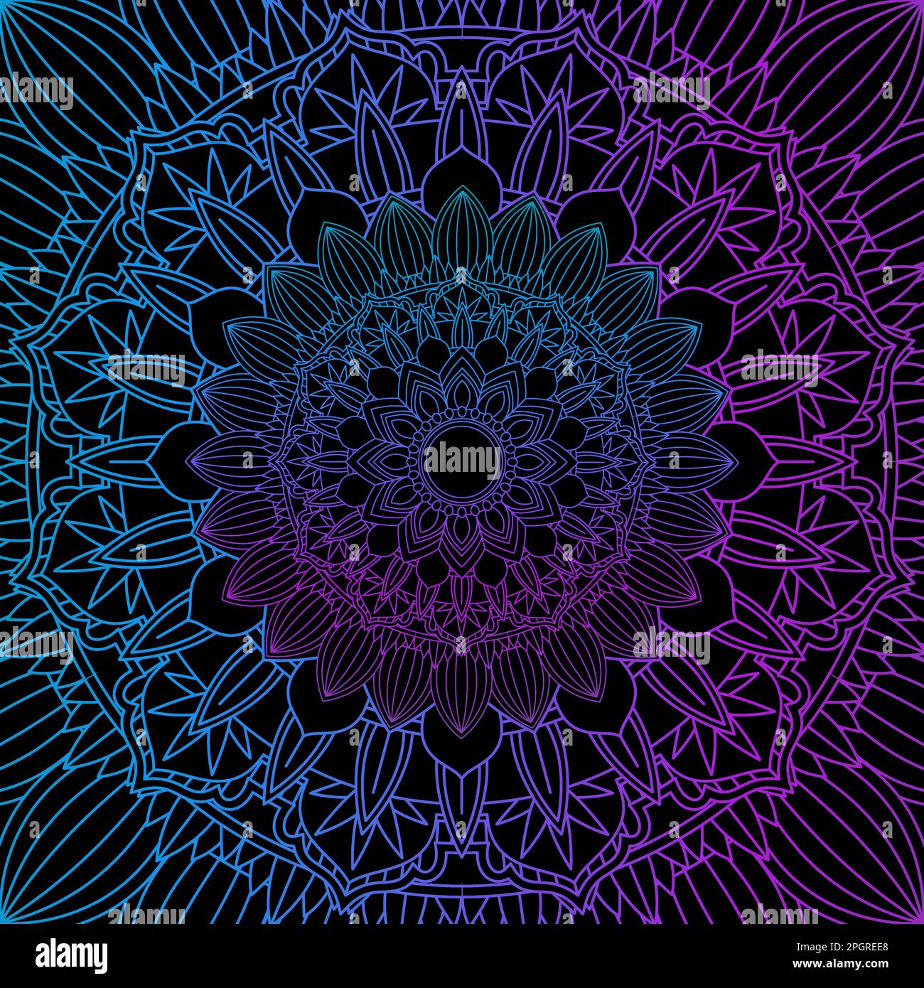 Decorative background with a colourful mandala design Stock Vector ...