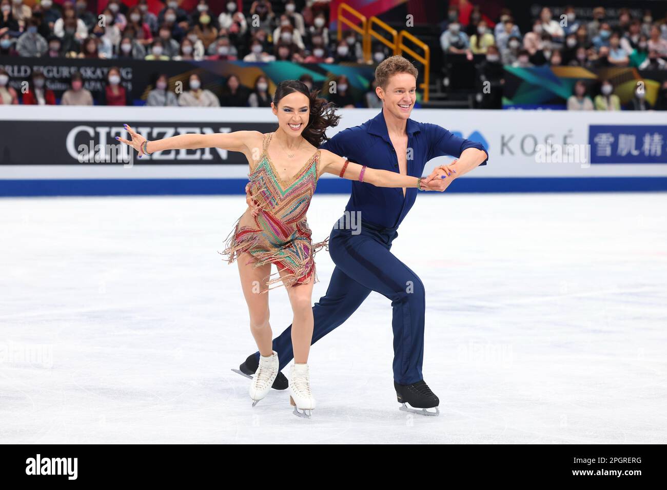 Saitama, Japan. 24th Mar, 2023. Madison Chock & Evan Bates (USA) Figure ...