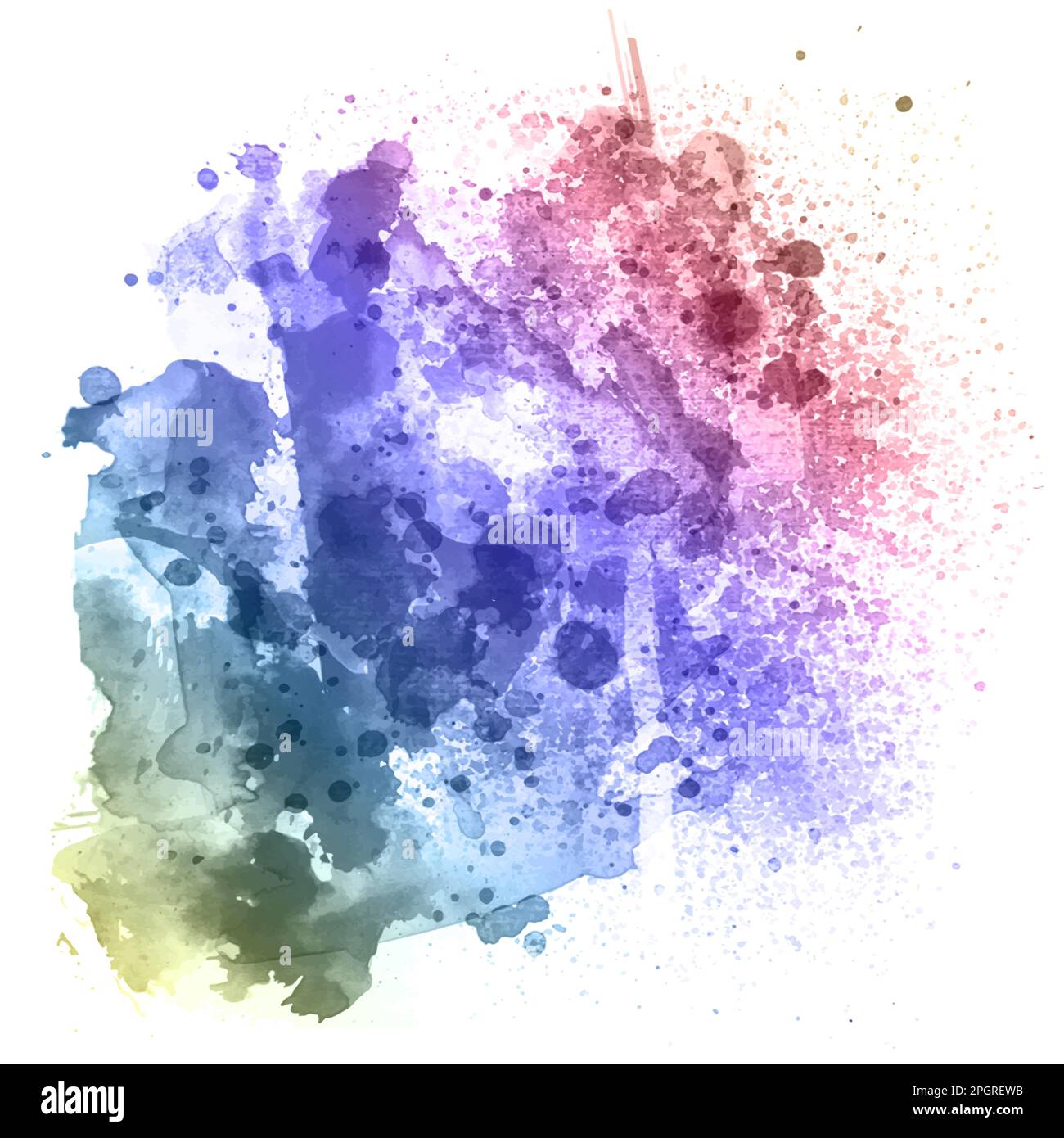 Watercolour texture background with a colourful overlay Stock Vector ...