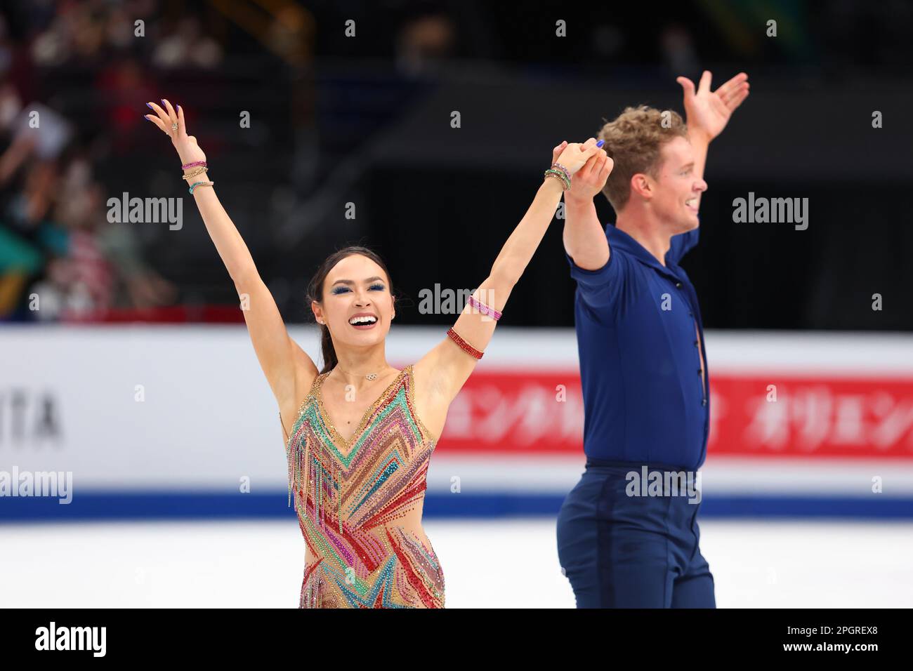 Saitama, Japan. 24th Mar, 2023. Madison Chock & Evan Bates (USA) Figure ...