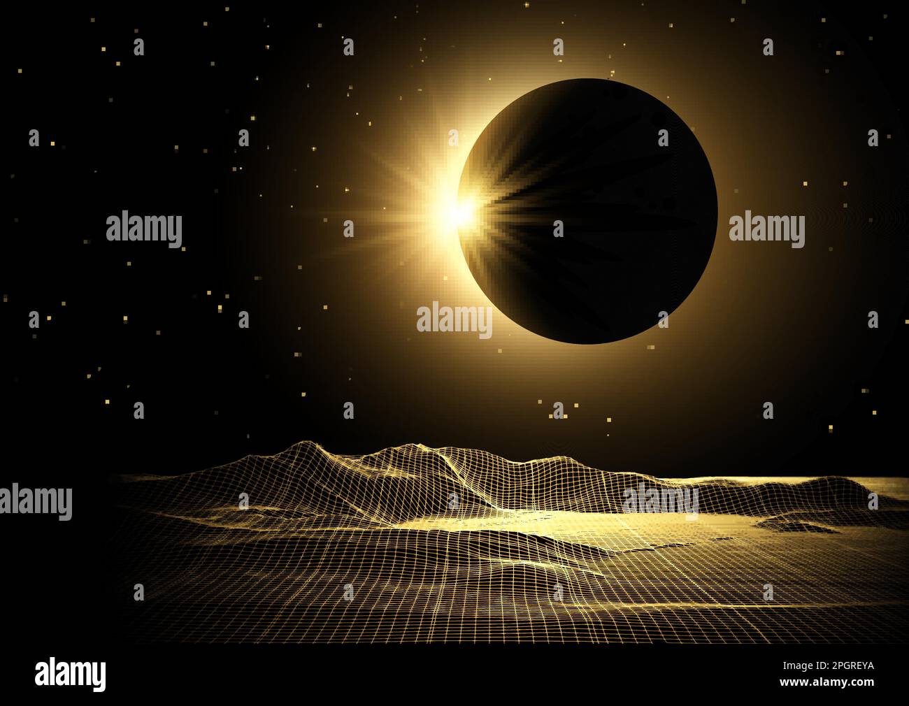 3d solar eclipse Stock Vector Images - Alamy