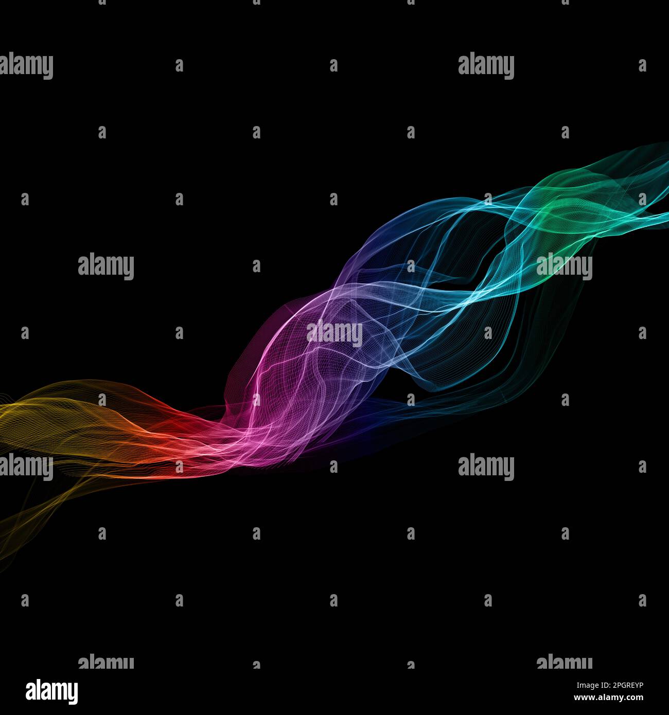 Abstract background with a rainbow flowing lines design Stock Vector ...