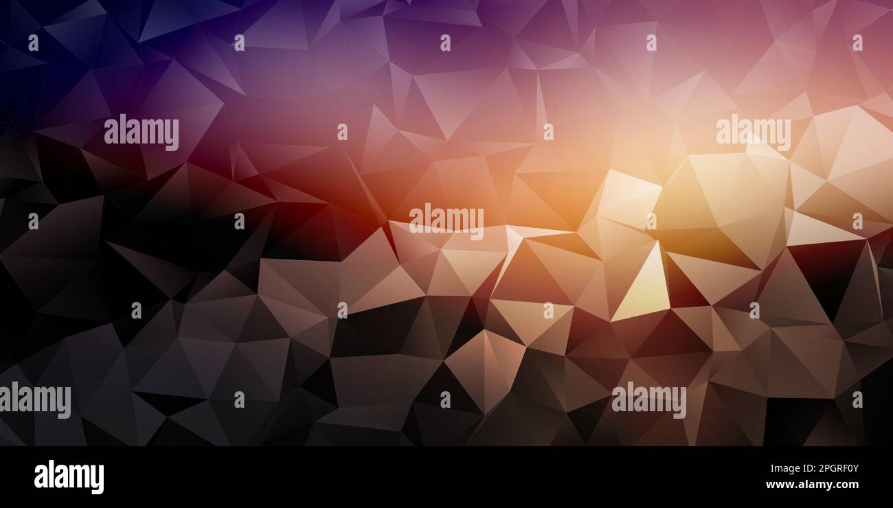 Abstract geometric banner with a low poly design Stock Vector Image ...