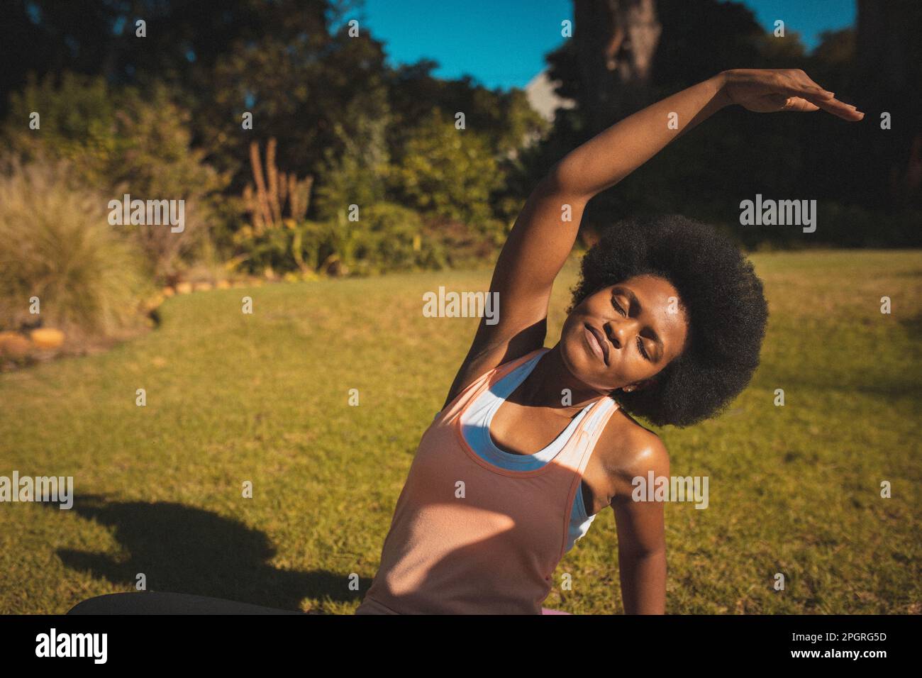 Practicing african american woman hi-res stock photography and images ...