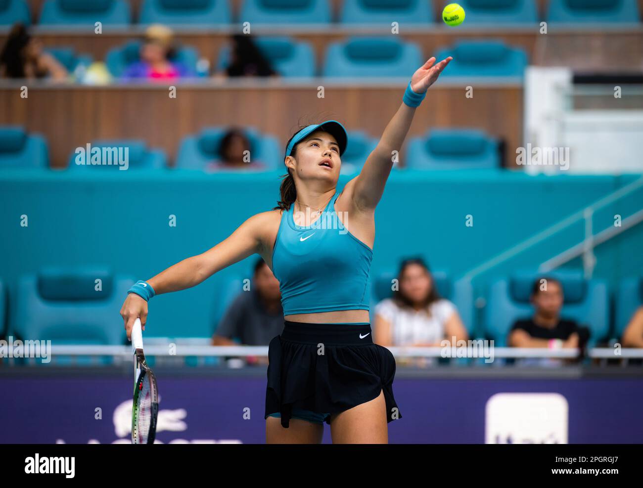 Miami, USA - March 22, 2023, Emma Raducanu of Great Britain in action ...