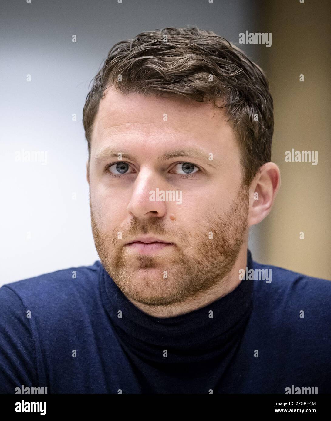 AMSTERDAM - Royce de Vries in the courtroom prior to the continuation ...