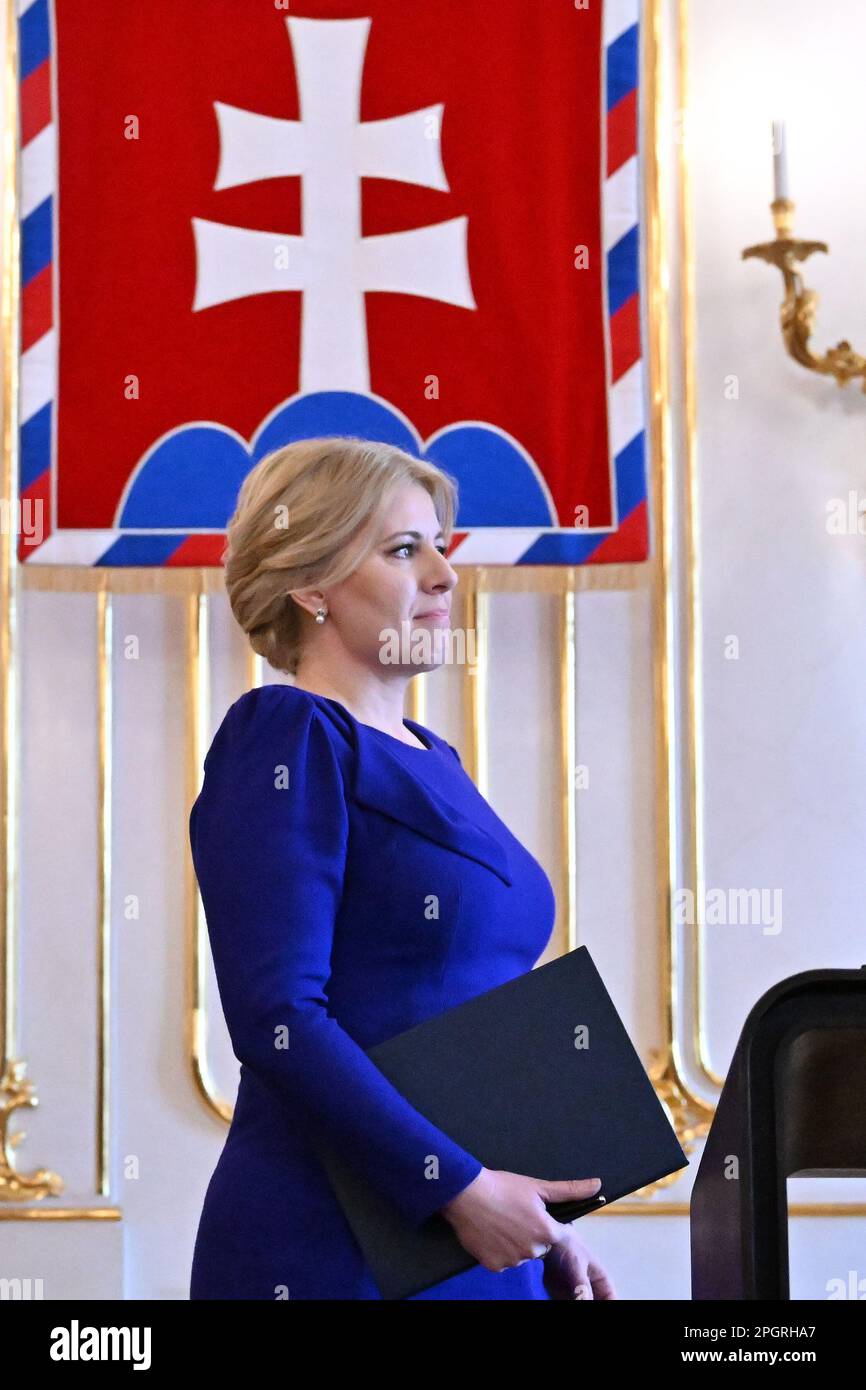 Czech President Petr Pavel visits Slovak President Zuzana Caputova ...