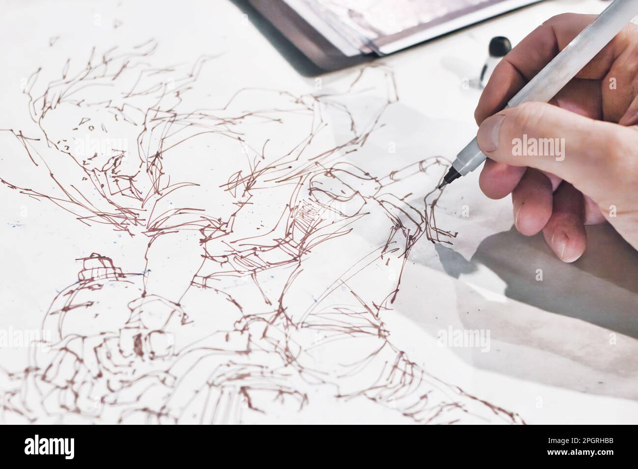 Comic book artist hi-res stock photography and images - Alamy