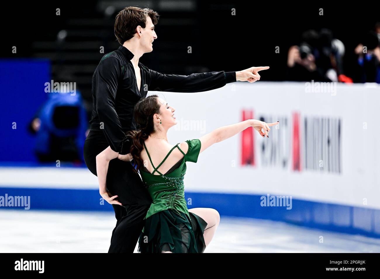 Chelsea VERHAEGH & Sherim VAN GEFFEN (NED), during Ice Dance Rhythm ...