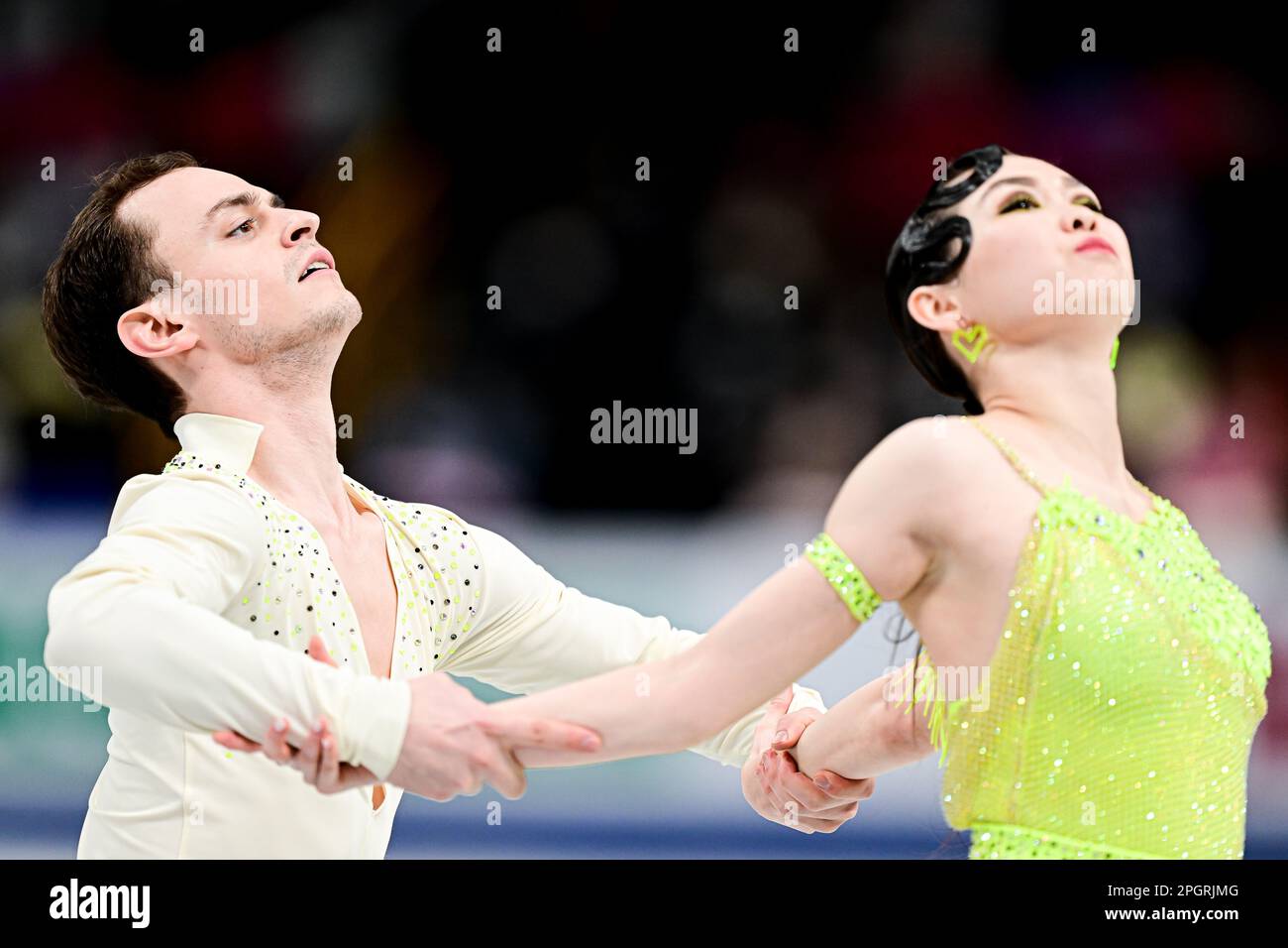 Gaukhar NAURYZOVA & Boyisangur DATIEV (KAZ), during Ice Dance Rhythm ...