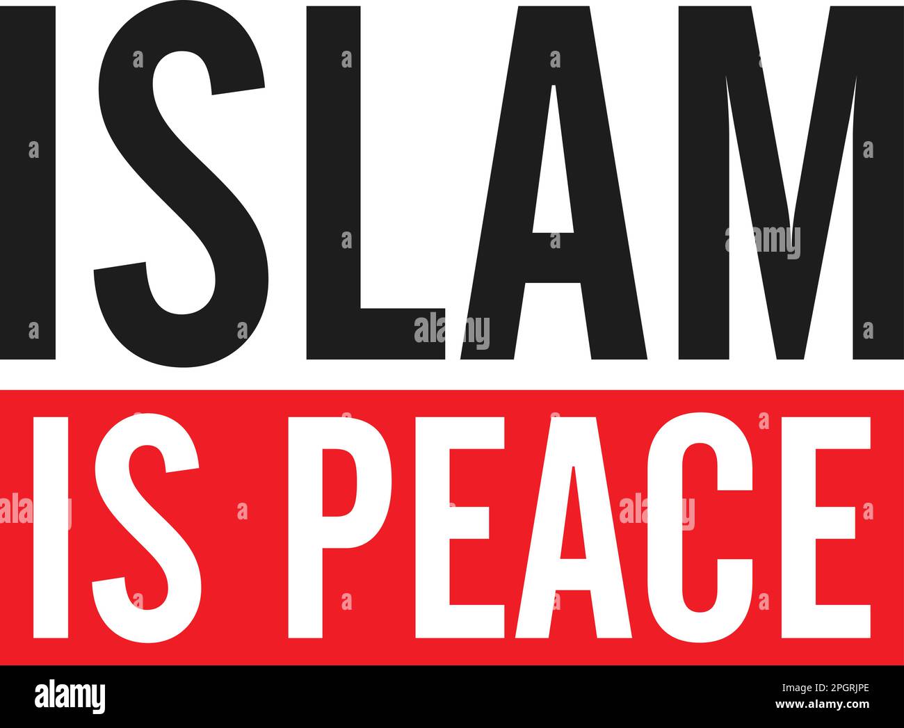 Islam is peace. Print ready vector Stock Vector Image & Art - Alamy
