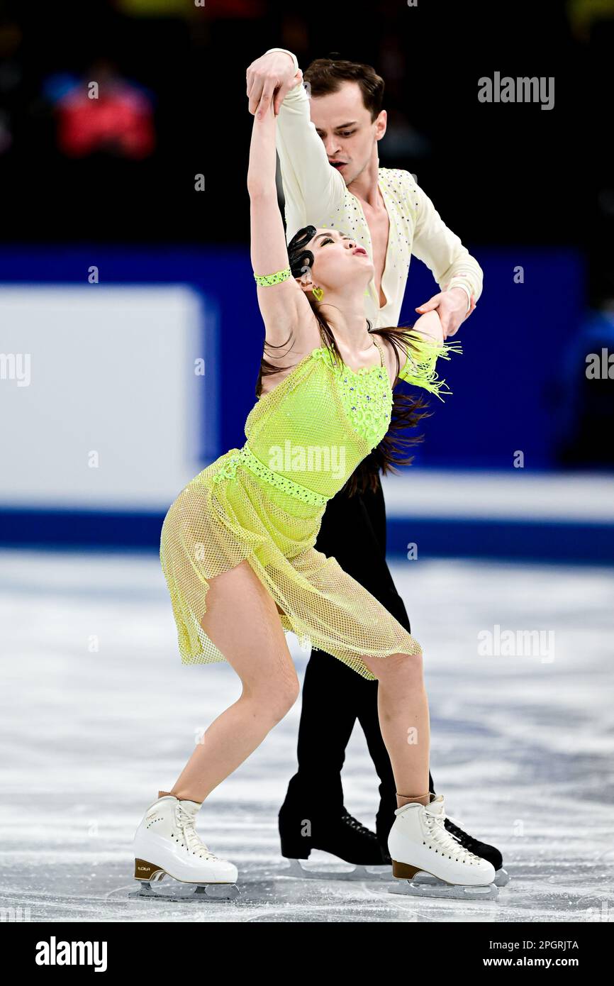 Gaukhar NAURYZOVA & Boyisangur DATIEV (KAZ), during Ice Dance Rhythm ...