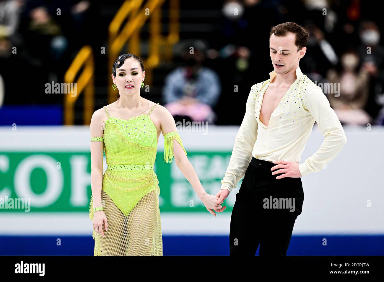Gaukhar NAURYZOVA & Boyisangur DATIEV (KAZ), during Ice Dance Rhythm ...