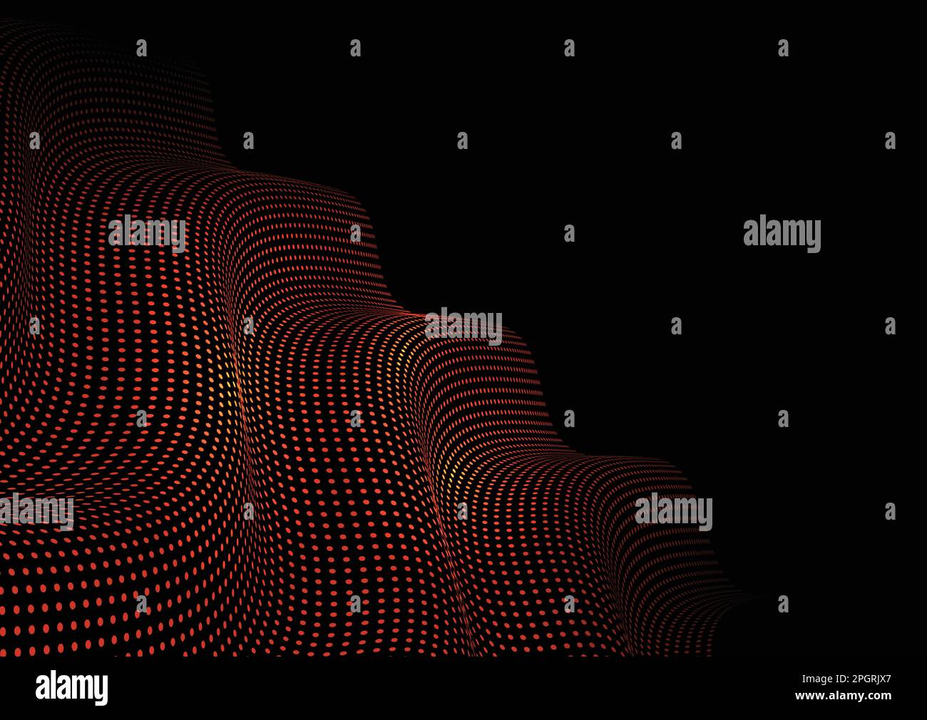 Abstract techno background with glowing dots design Stock Vector Image ...