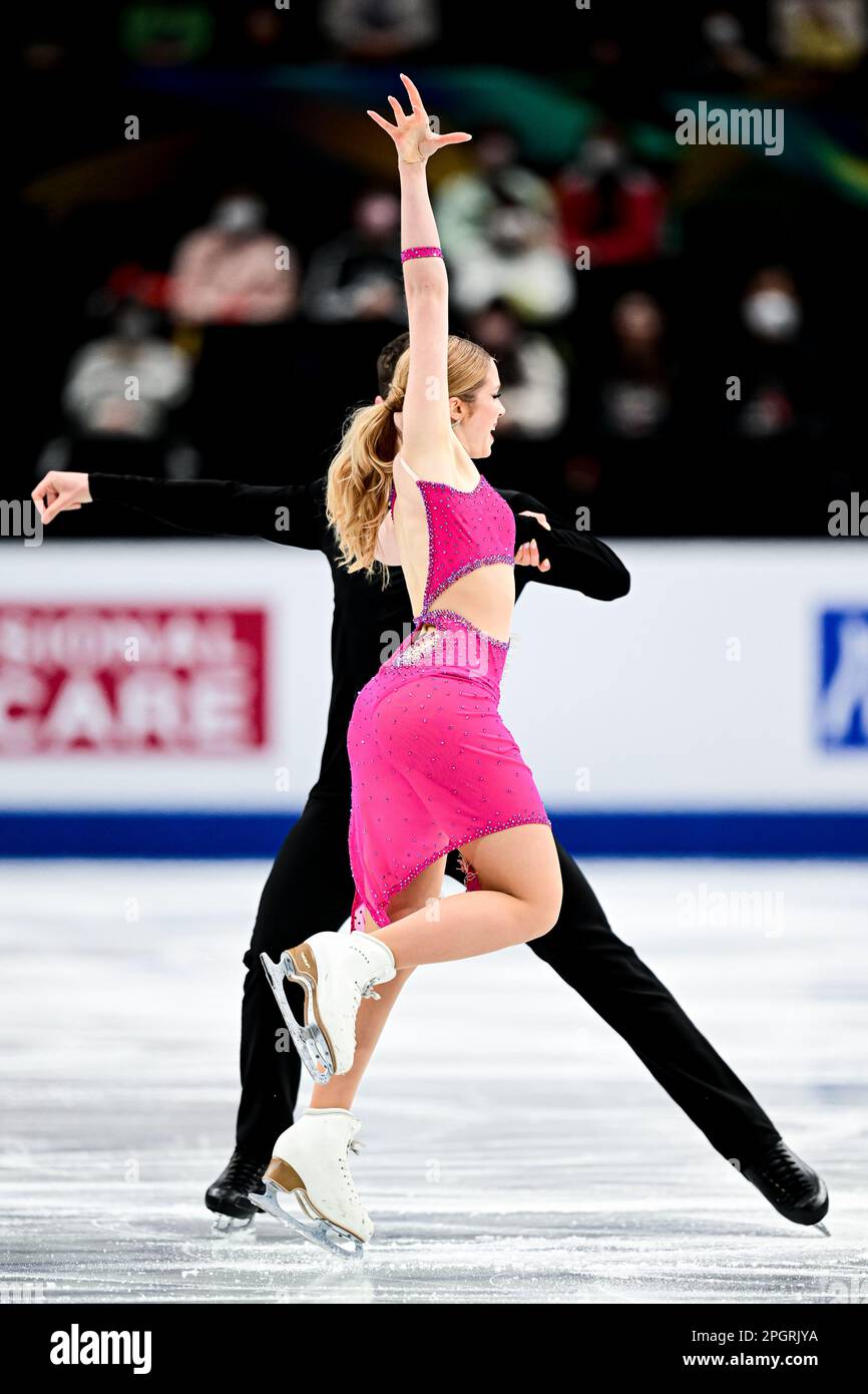 Sofia VAL & Asaf KAZIMOV (ESP), during Ice Dance Rhythm Dance, at the ...