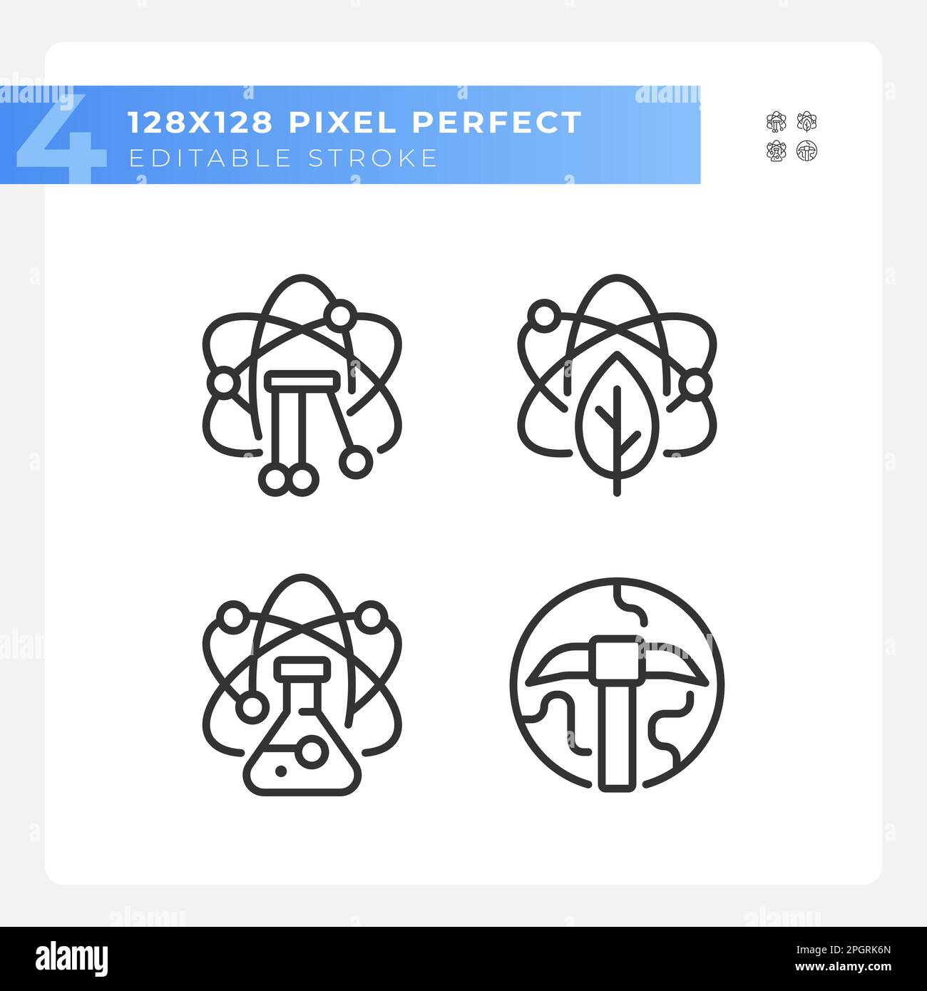 Data mining with STEM pixel perfect linear icons set Stock Vector Image & Art - Alamy