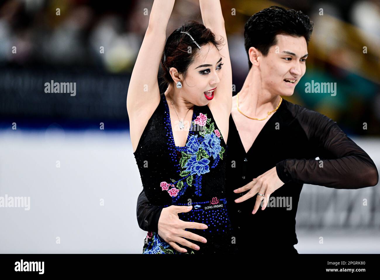 Xizi CHEN & Jianing XING (CHN), during Ice Dance Rhythm Dance, at the ...