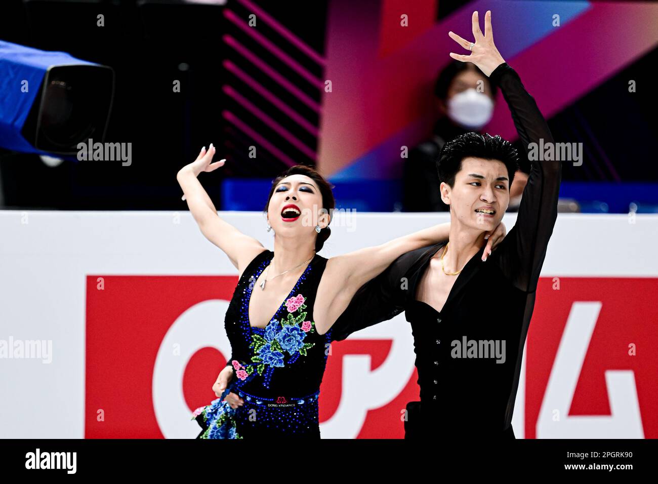 Xizi CHEN & Jianing XING (CHN), during Ice Dance Rhythm Dance, at the ...