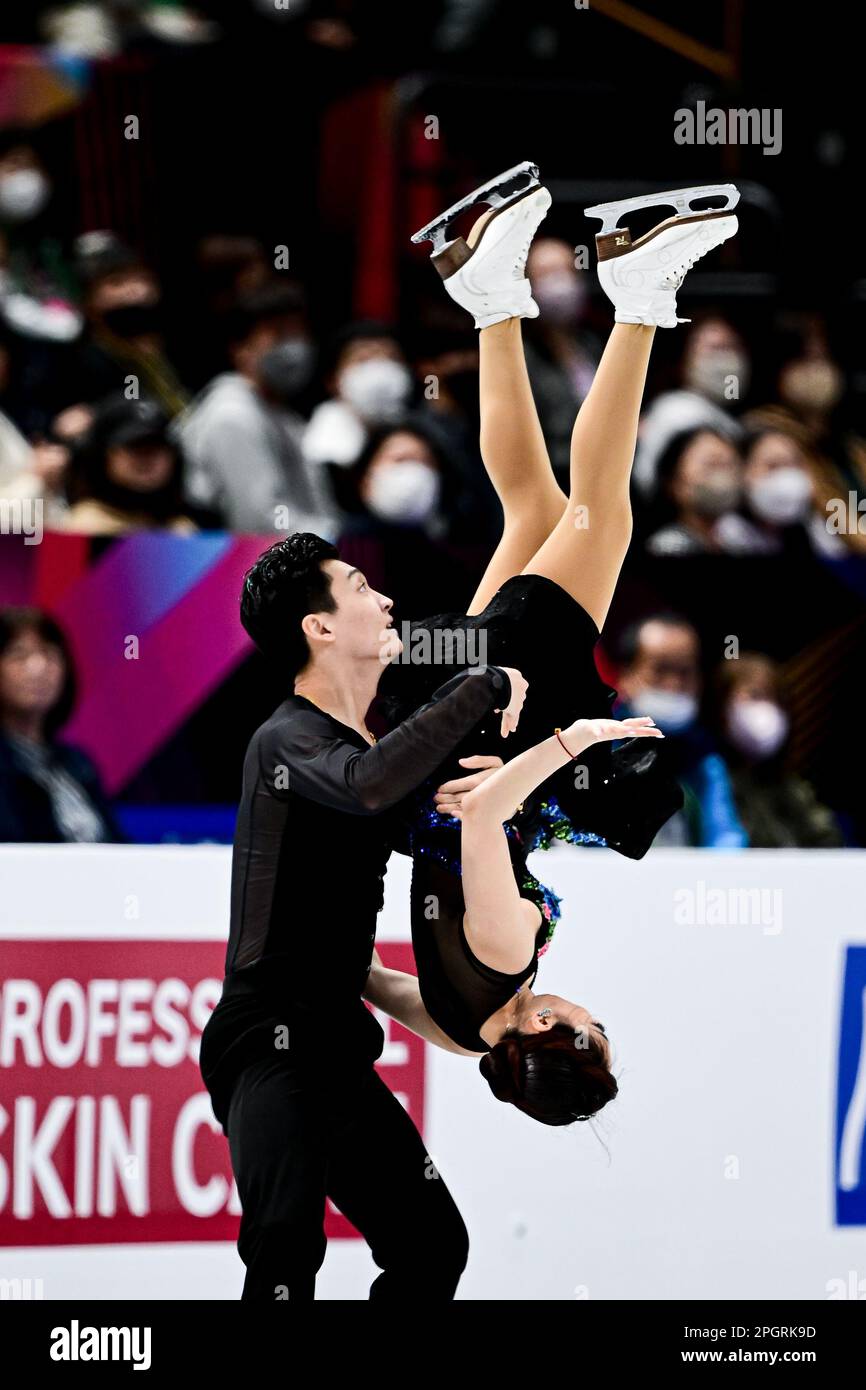 Xizi CHEN & Jianing XING (CHN), during Ice Dance Rhythm Dance, at the ...