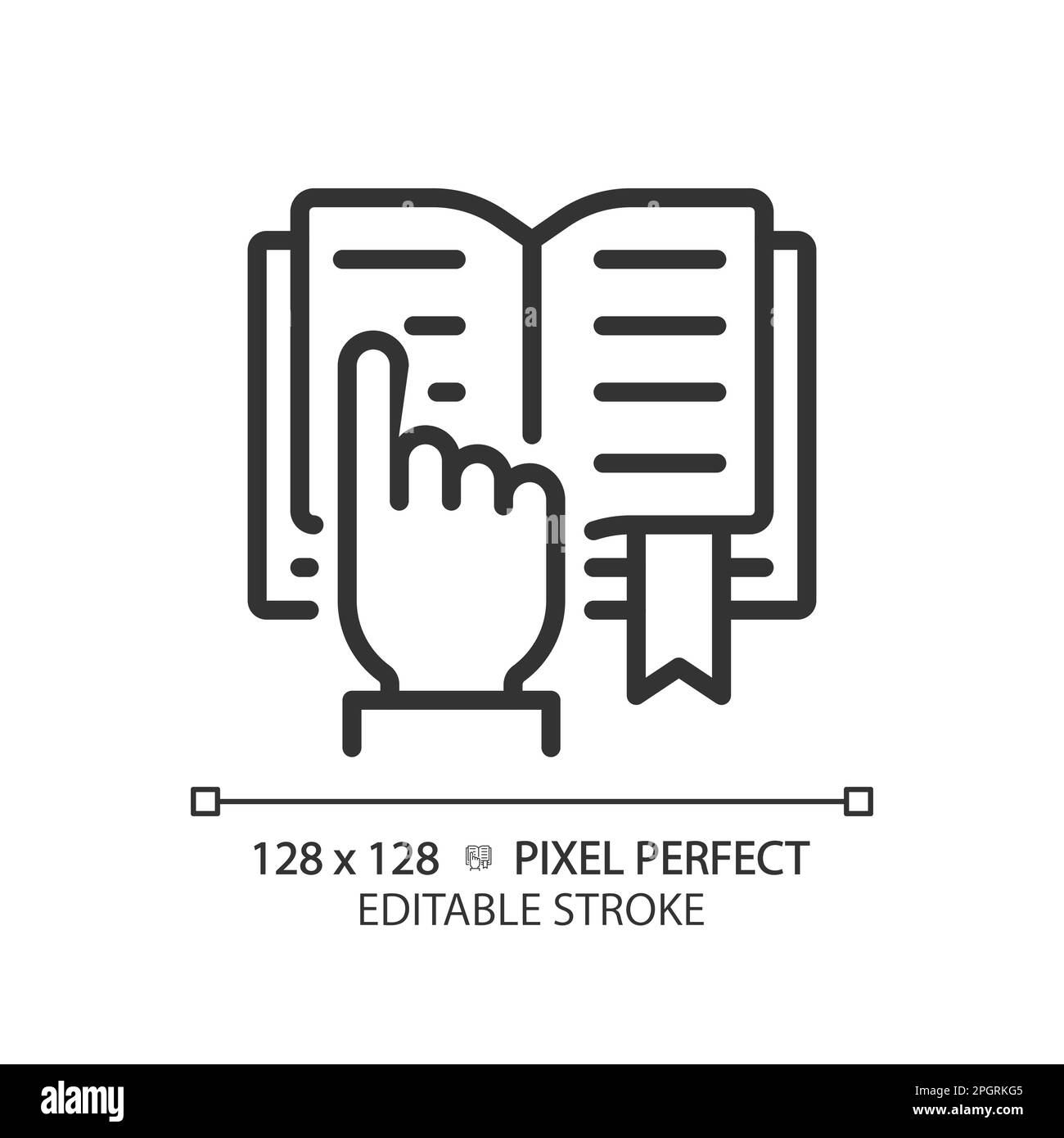 STEM in reading pixel perfect linear icon Stock Vector Image & Art - Alamy