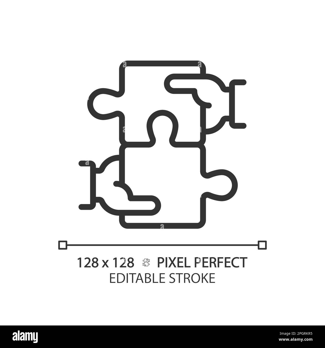 Collaboration for STEM pixel perfect linear icon Stock Vector Image & Art - Alamy