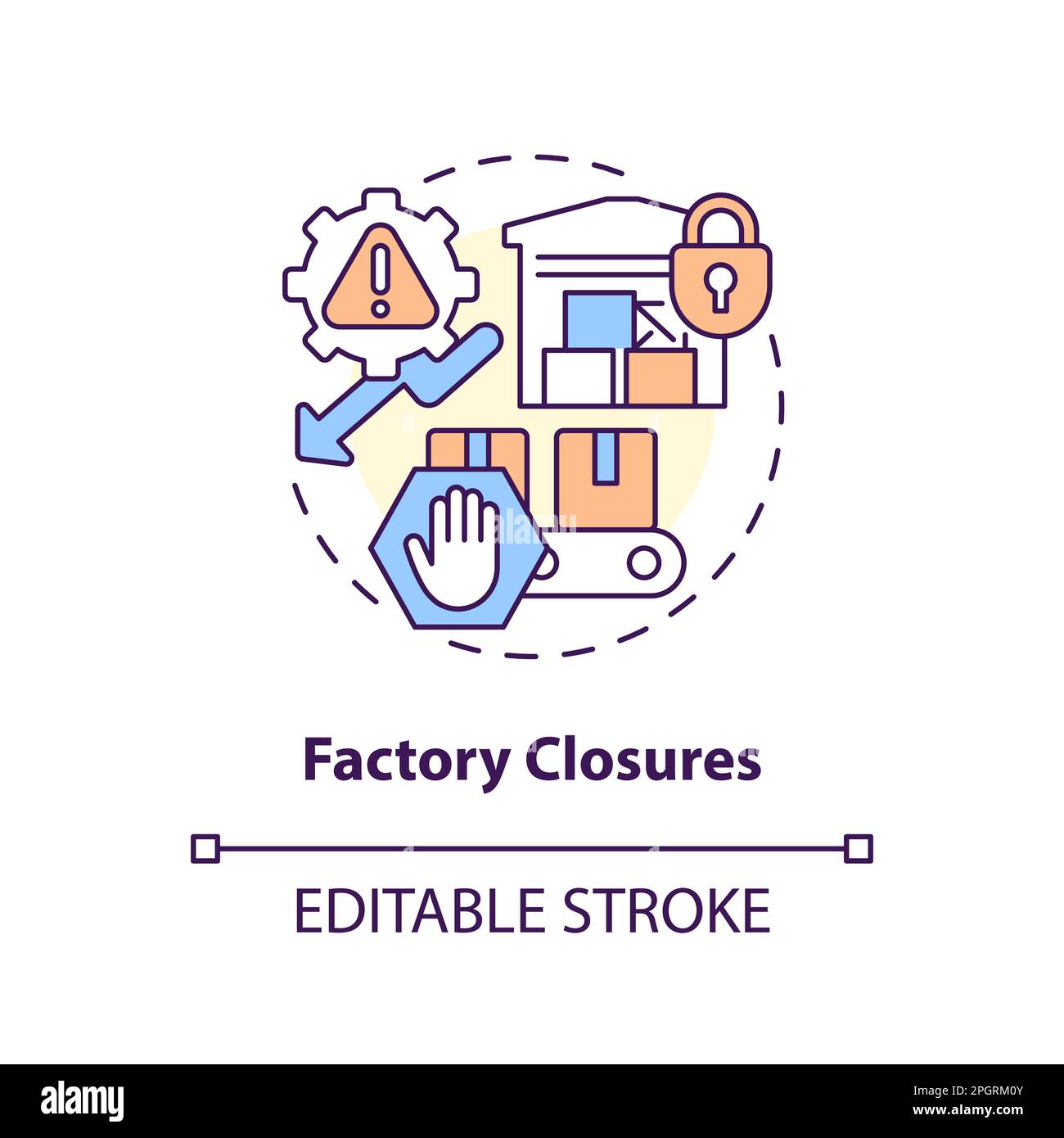 Closures production Stock Vector Images - Alamy