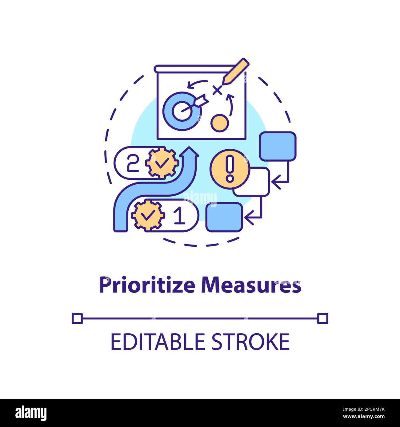 Prioritize measures concept icon Stock Vector Image & Art - Alamy