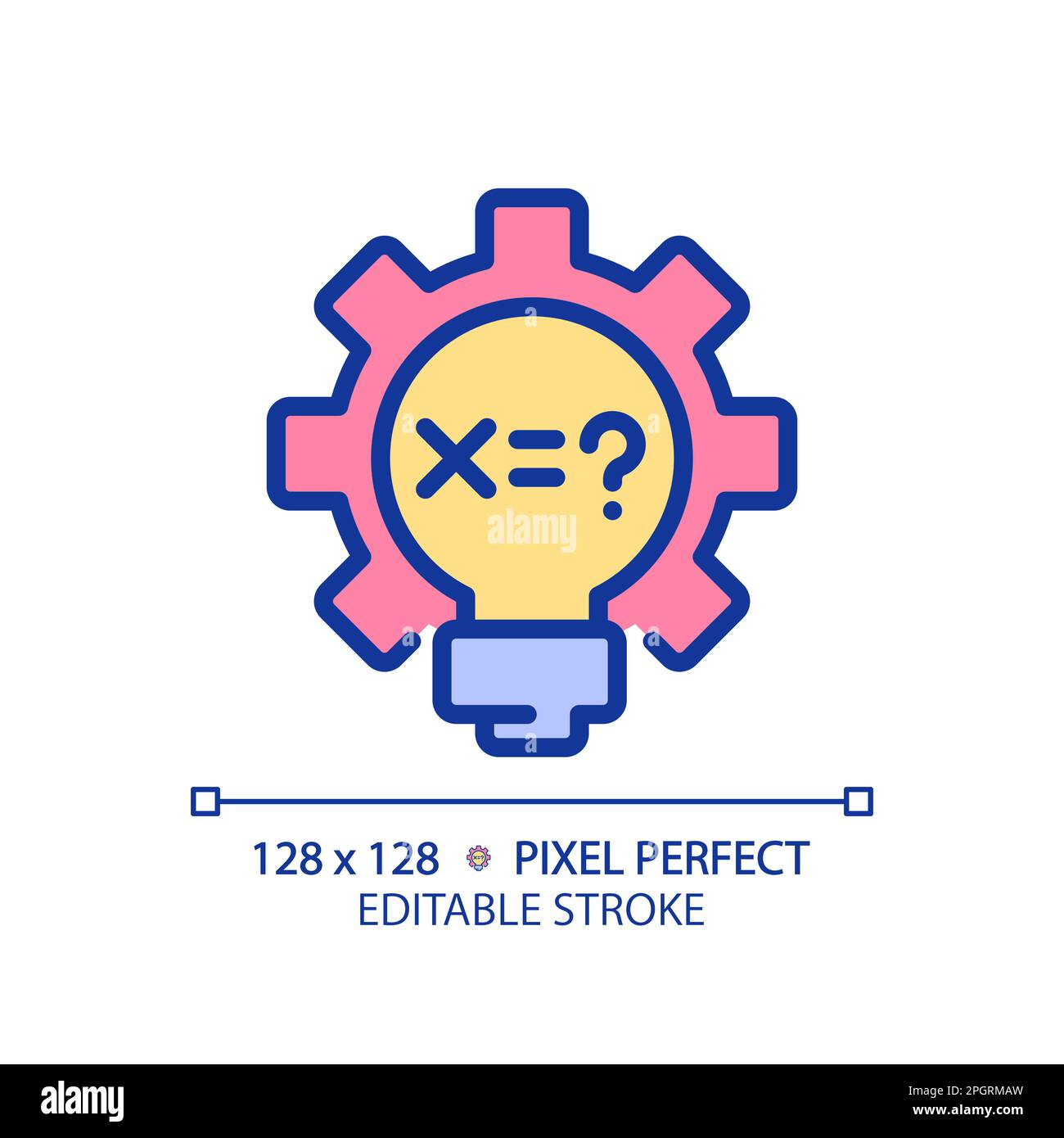 STEM in mathematics pixel perfect RGB color icon Stock Vector Image & Art - Alamy