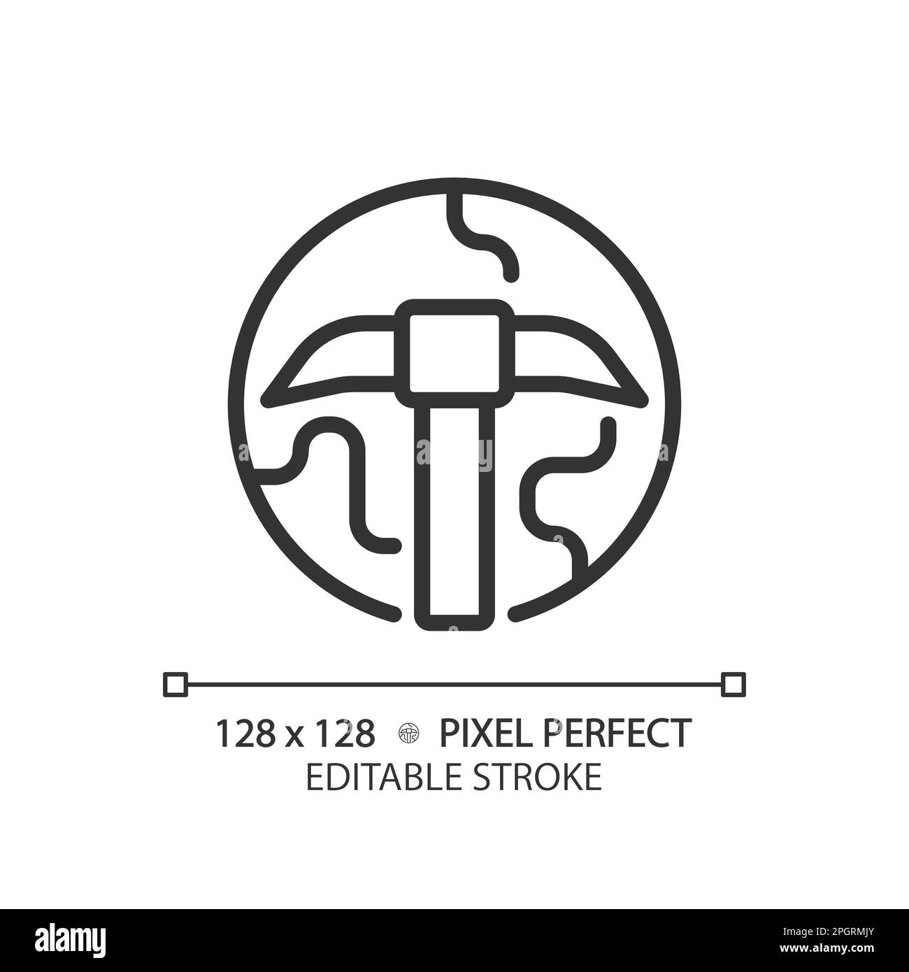 STEM in geology pixel perfect linear icon Stock Vector Image & Art - Alamy