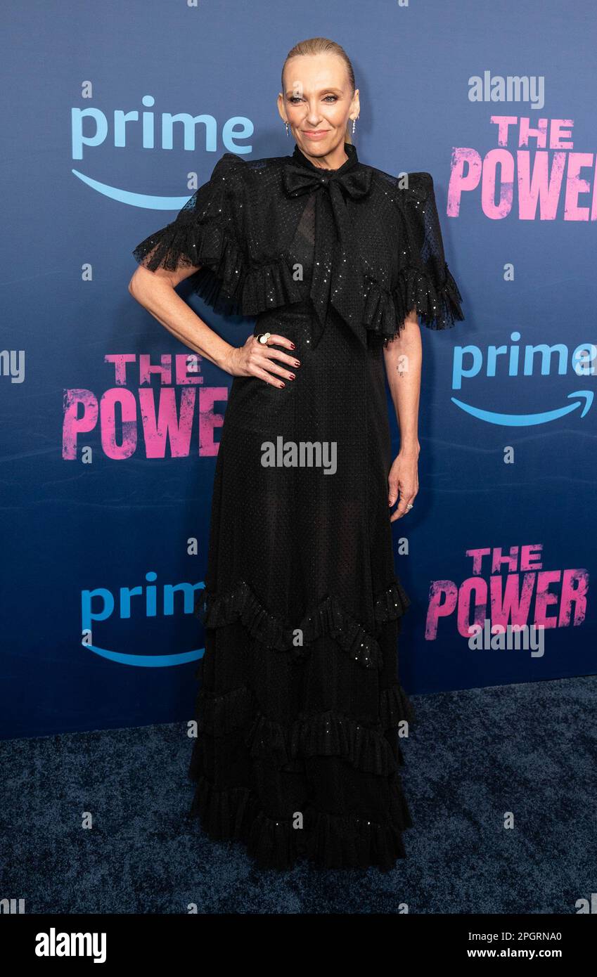 New York, United States. 23rd Mar, 2023. Toni Collette wearing dress by ...