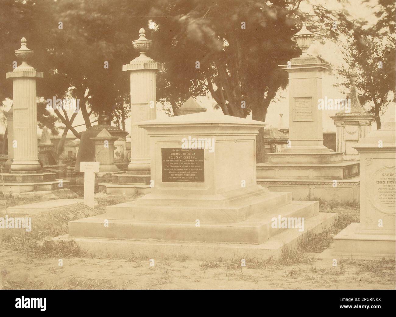 Tomb of Colonel Charles Chester, Adjutant General of the British Army ...