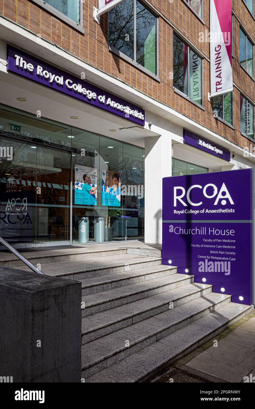 The RCoA Royal College of Anaesthetists head office HQ in Churchill ...