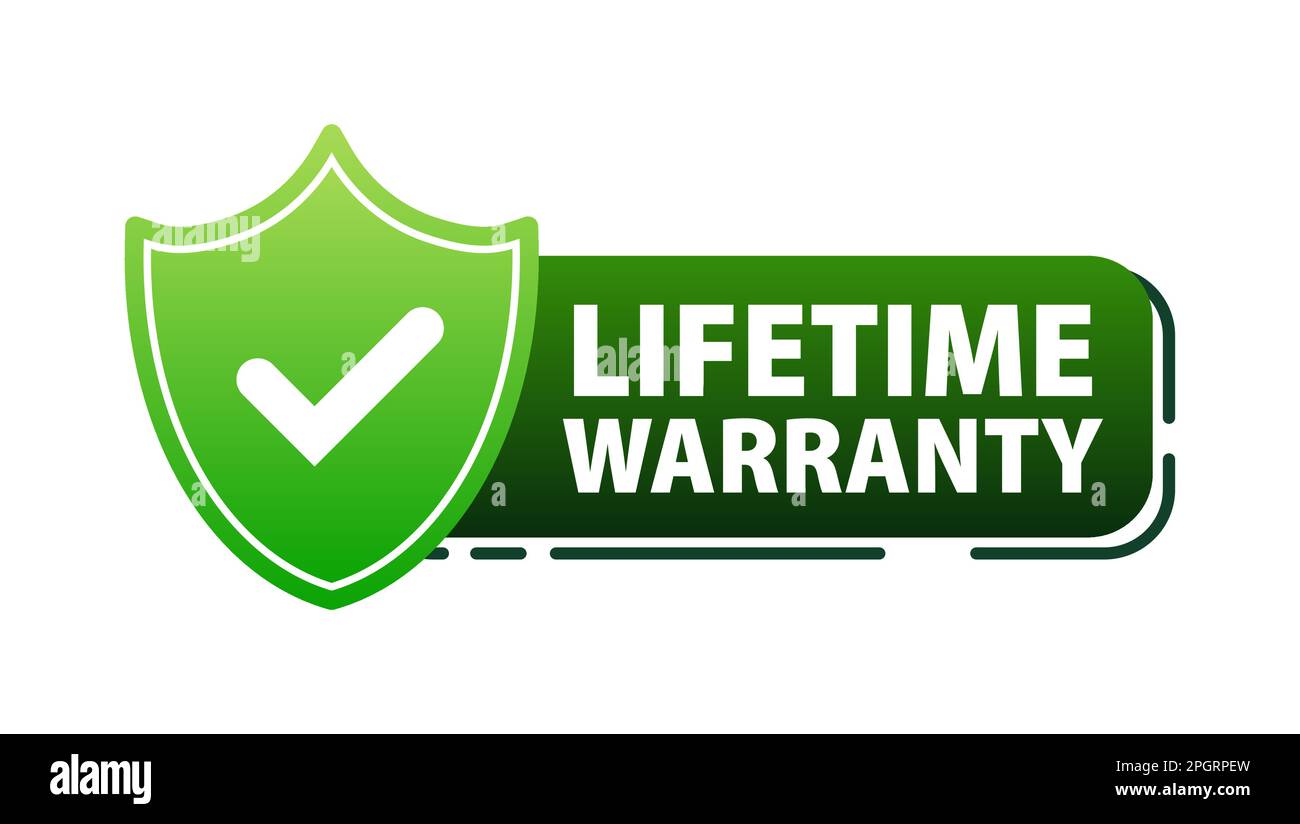 lifetime warranty label. Lifetime warranty on product quality and ...