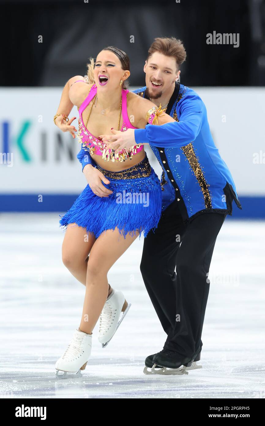 Saitama, Japan. 24th Mar, 2023. Aurelija Ipolito & Luke Russell (LAT ...