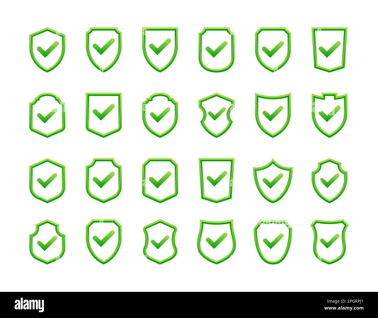 Set of shields. Protect signs. Knight award. Security label Stock ...