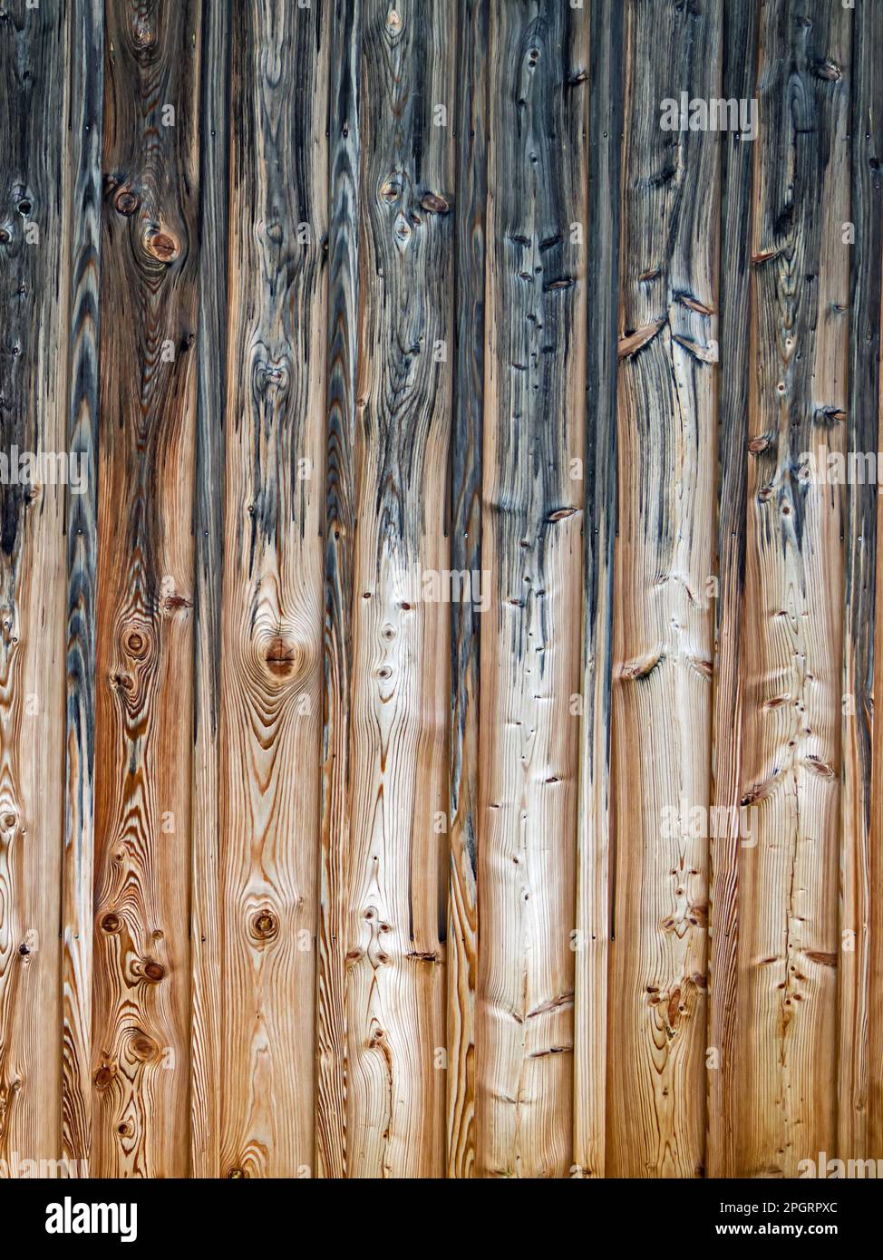 Surface of vertical wooden boards with gradient as background Stock ...
