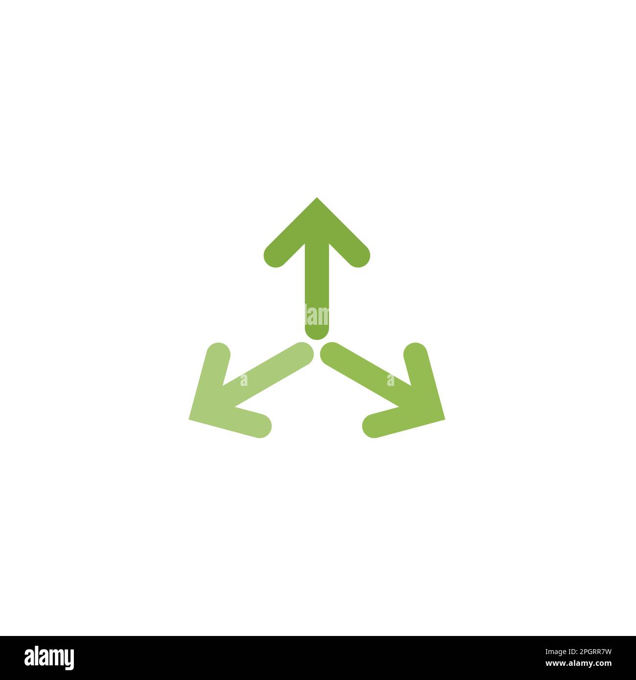 Three green arrows point out from the center in circle. Expand Arrows ...