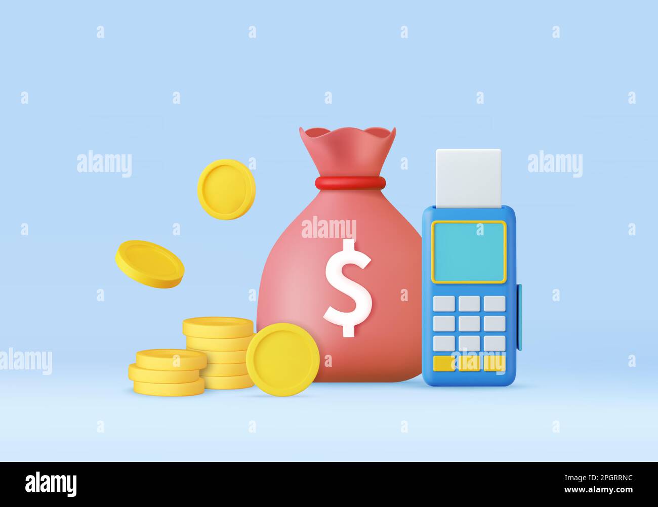 3d Money saving concept Stock Vector Image & Art - Alamy