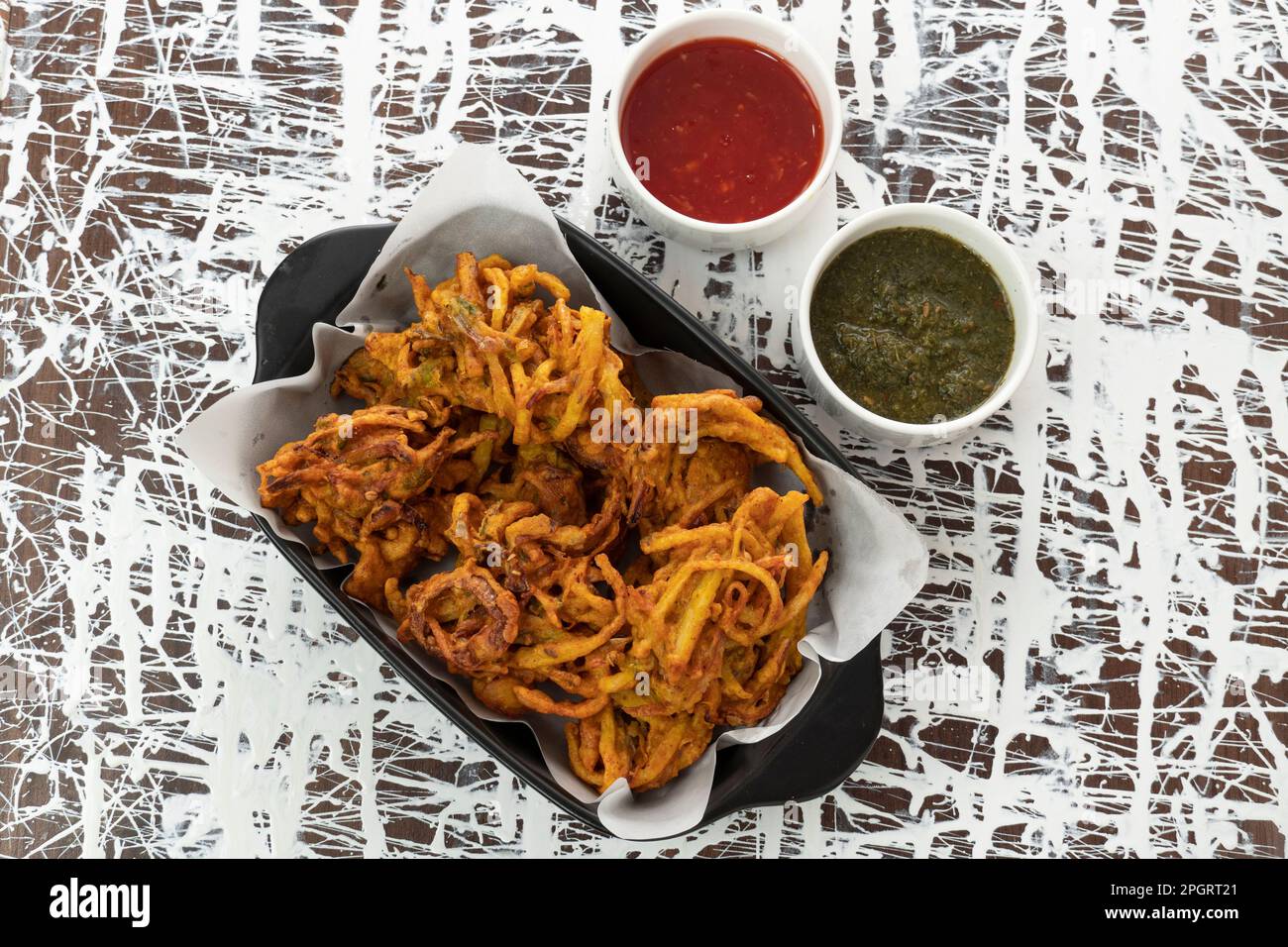 Fried onion pakora favourite Indian-pakistani Tea-Time snack during the ...