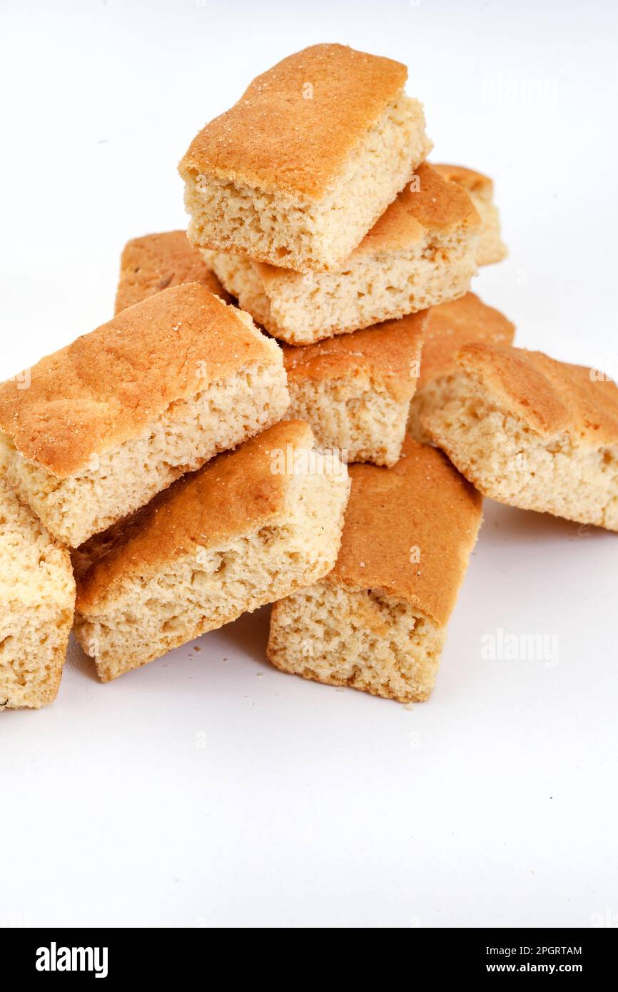 Traditional South African buttermilk rusks on white Stock Photo - Alamy